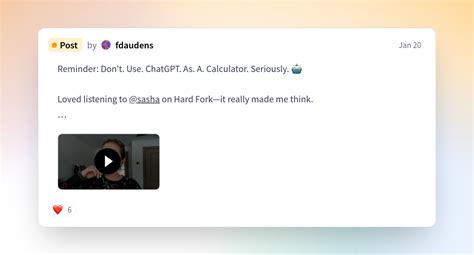 Fdaudens On Hugging Face Reminder Dont Use Chatgpt As A Calculator Seriously 🤖 Loved