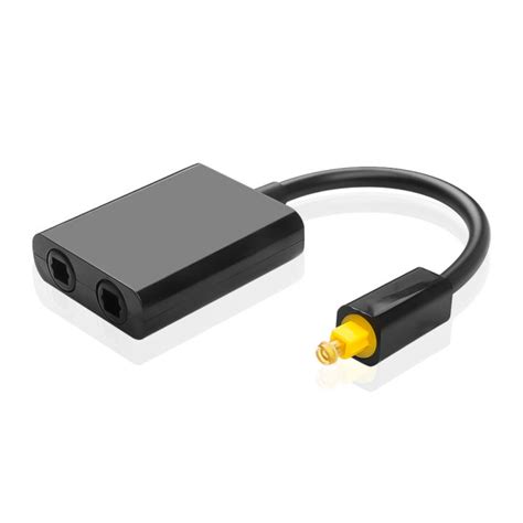 digital spdif toslink optical audio splitter 2 way optical cable