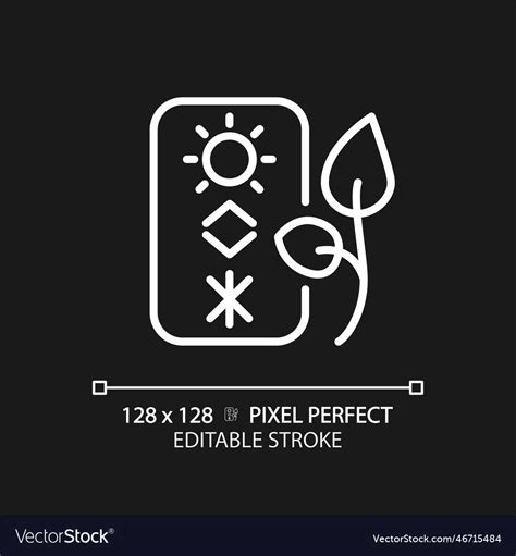 Climate Condition Monitoring White Linear Icon Vector Image