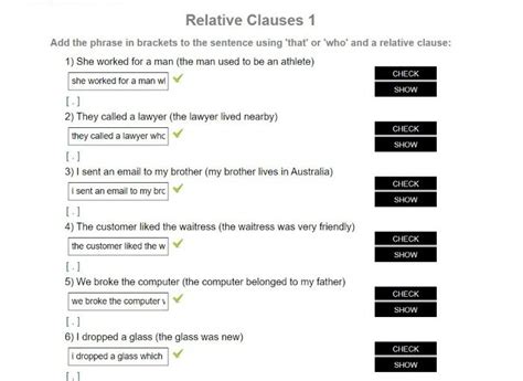 Relative Clauses