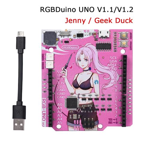 Rgbduino Uno V1 2 Jenny Development Board Atmega328p Ch340c Vs Arduino