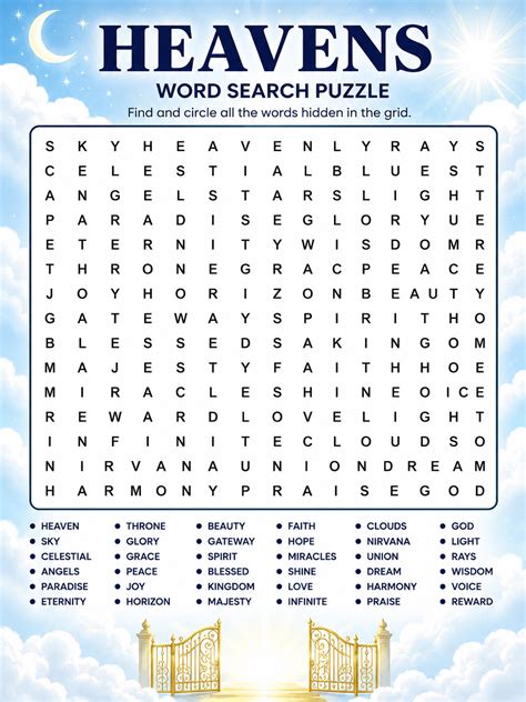 Heavens Crossword Puzzle Ultimate Guide To Angels Stars And Sky