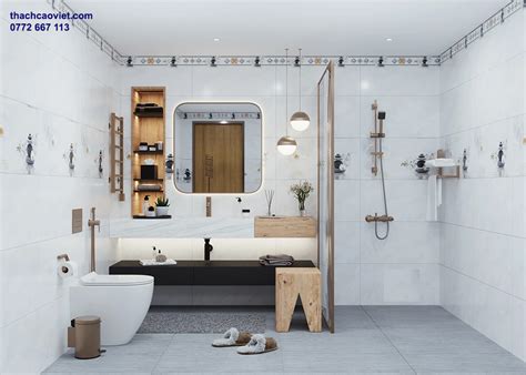 Gạch ốp Tường Nhà Tắm Nên ốp Theo Chiều Ngang Hay Chiều Dọc Thạch Cao