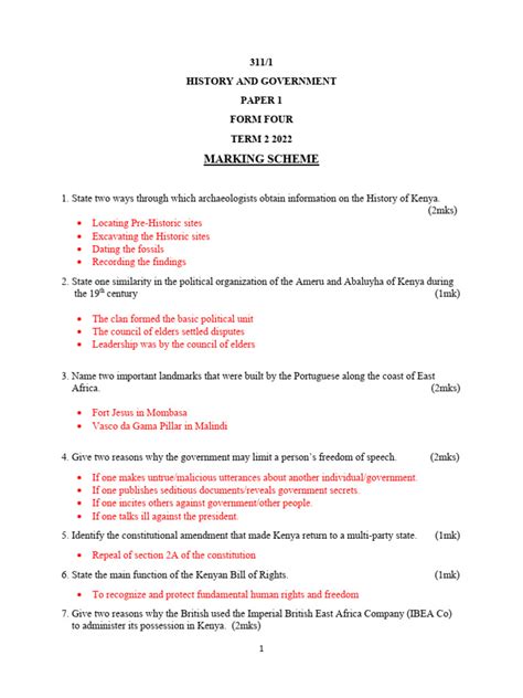 Hist Pp1 Ms 3 Download Free Pdf Kenya Government