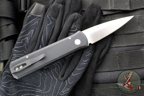 Protech Godson Out The Side Auto Ots Black Aluminum Handle Livewi