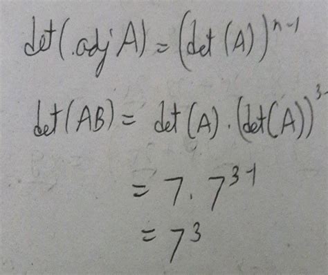 27 a is 3 times 3 matrix and der ty 7 if b att a