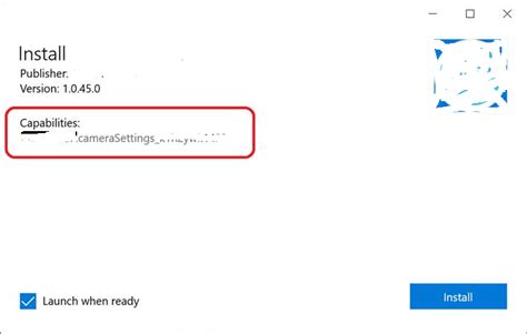 How To Hide Custom Capability Name On Installation Window Of Uwp App