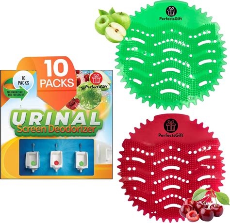 Urinal Screen Deodorizer 10 Pack With Cherry And Apple Oil