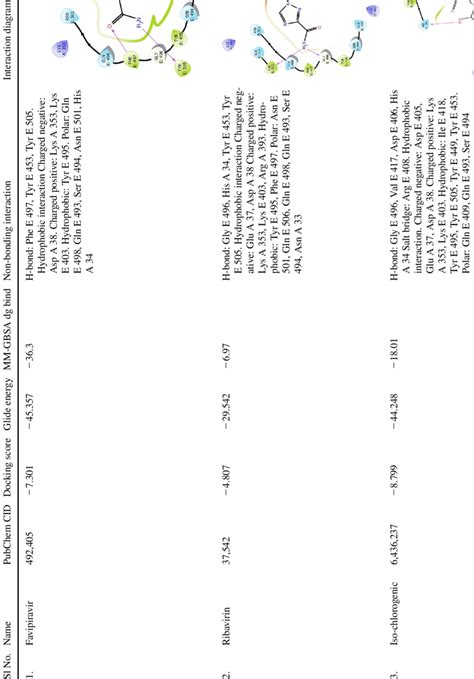 2d Interaction Diagrams Of Top Ten Selected Ligands With A Summary Of