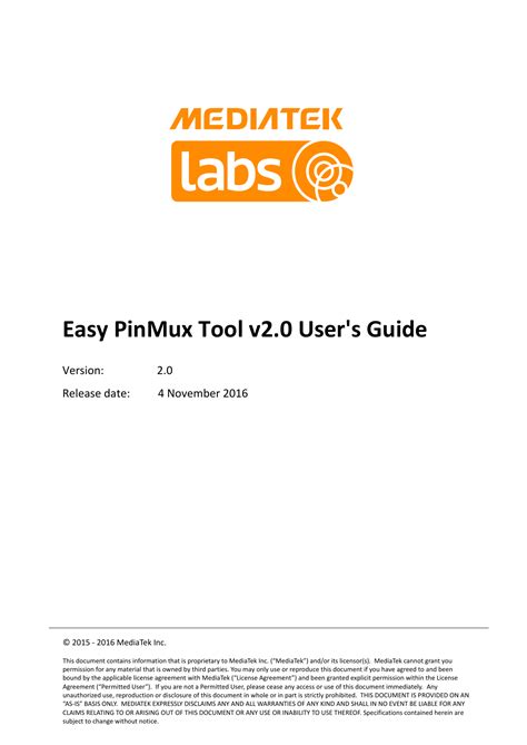 Easy PinMux Tool V2 0 User S Guide Manualzz
