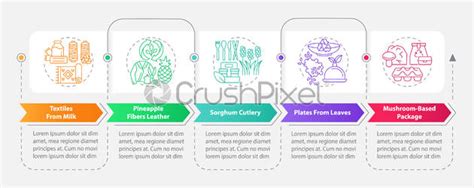 Bio Based Materials Examples Rectangle Infographic Template Stock
