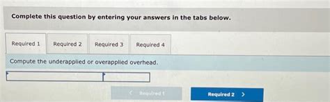Solved Problem Algo Predetermined Overhead Rate Chegg