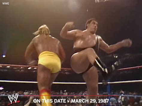 Andre De Gigantische Hulk Hogan Body Slam Wrestlemania 33 Hulk Hogan