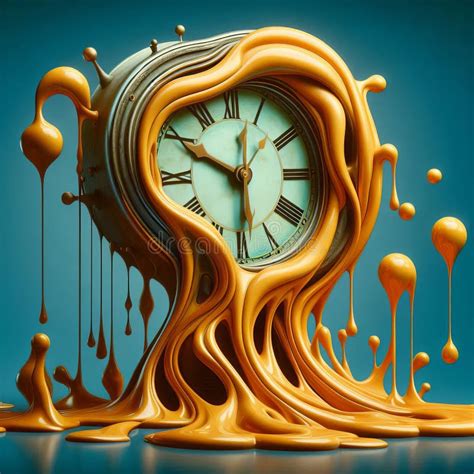 Surrealist Melting Clocks DalÃ­ Inspired Timepieces Warping And Stock