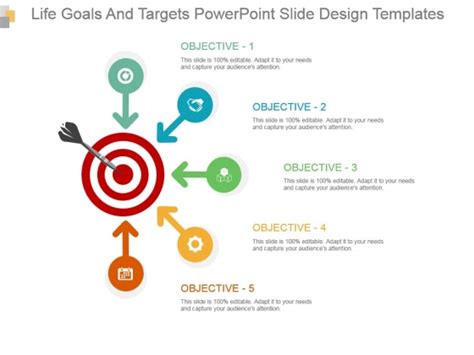Life Goals And Targets Powerpoint Slide Design Templates PowerPoint Templates