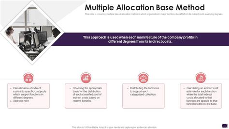 Multiple Allocation Base Method Cost Allocation Activity Based Costing