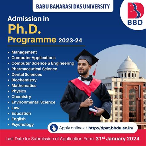 Bbd University On Linkedin Bbd Invites Applications From Eligible Candidates For Research Programs