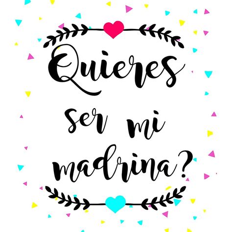 Quieres Ser Mi Madrina Tú Personalizas