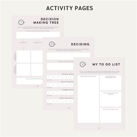 Decision Making Worksheets Problem Solving Journal Decision Aid