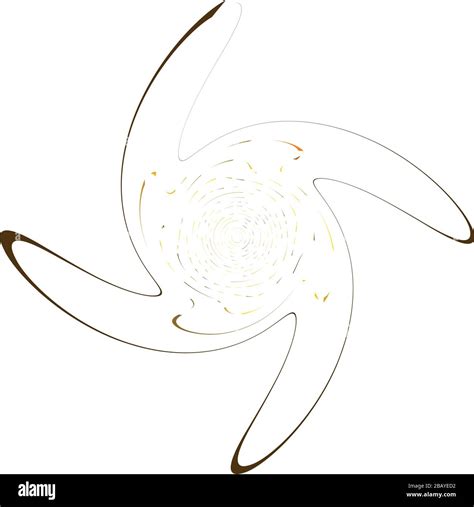 Monochrome Cyclic Cycle Concentric Rings Revolved Spiral Vortex Whorl Abstract Circular