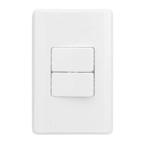 Conjunto 2 Interruptor Simples 10a 250v Branco S19 Simon Centro Elétrico