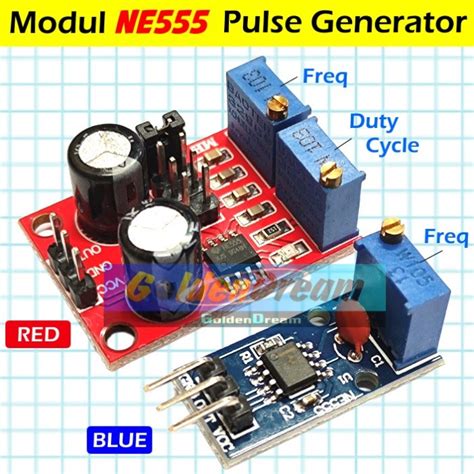 Jual Modul Ne555 Pulse Generator Square Wave Frequency Duty Cycle Ne 555 Shopee Indonesia