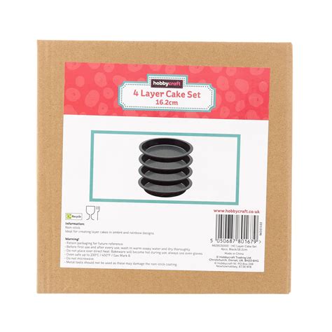 Layer Cake Tin Set 16cm 4 Pieces Hobbycraft