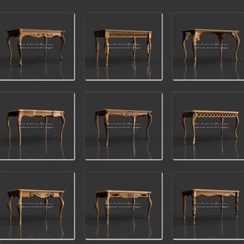 32 3d Stl Tables Sofas Thrones Files Pack For Cnc Router 3d Printers