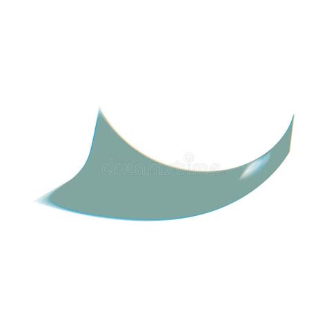 Teal And Orange Curved Abstract Shape With Textured Edges Background