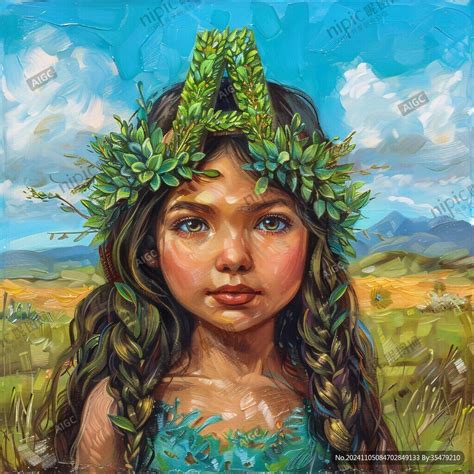 Ai创作图数字肖像插画 人与自然类插图 女孩油画 数字油画插画 写实人物插画 油画女孩 丙烯肖像画 丙烯酸肖像 数码油画滤镜效果 油画质地手绘人物 丙烯画人物 小女孩装饰画 女孩风景画 女孩