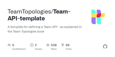 Github Teamtopologiesteam Api Template A Template For Defining A