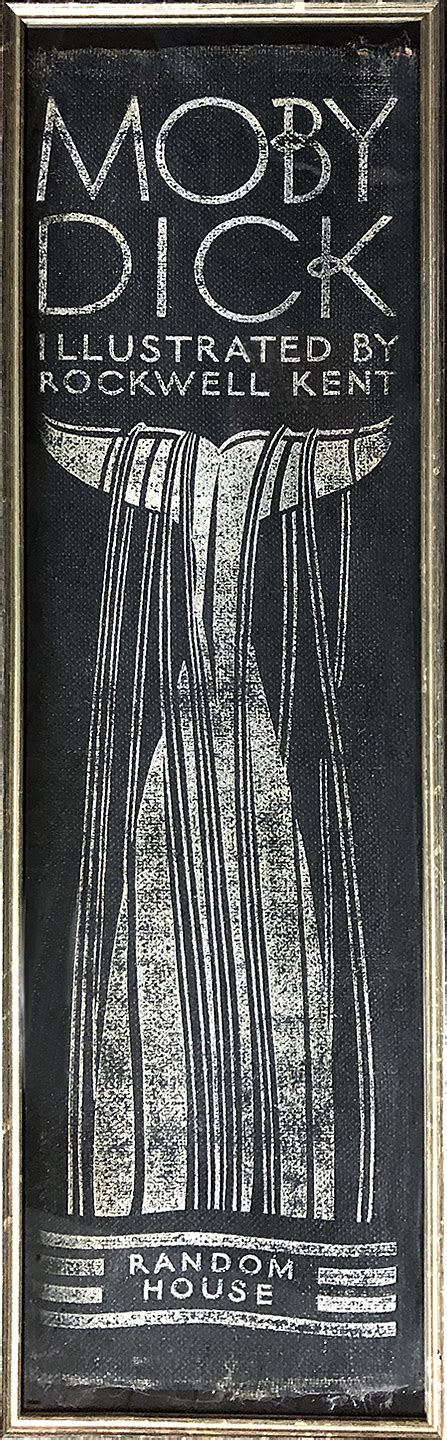 Moby Dick Rockwell Kent Enlarged Book Spine Print Wall Art — Museum Outlets