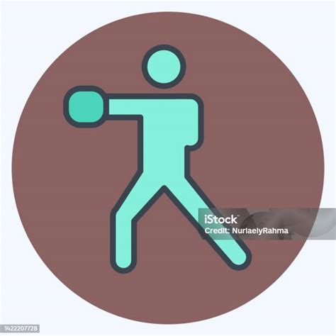 아이콘 복싱 전투 스포츠 기호와 관련된 컬러 메이트 스타일 편집 가능한 간단한 디자인 간단한 그림권투 Championship에 대한 스톡 벡터 아트 및 기타 이미지 Istock