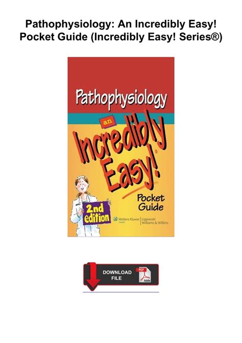 ‹download› Book [pdf] Pathophysiology An Incredibly Easy Pocket Guide