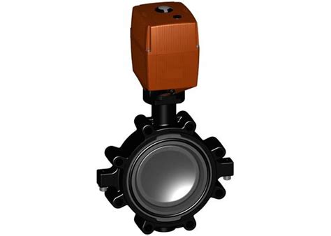 Electric Butterfly Valve Flow Control Plastic Ritm Industry