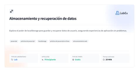 Dominando El Almacenamiento Web Persistir Datos A Través De Sesiones Labex