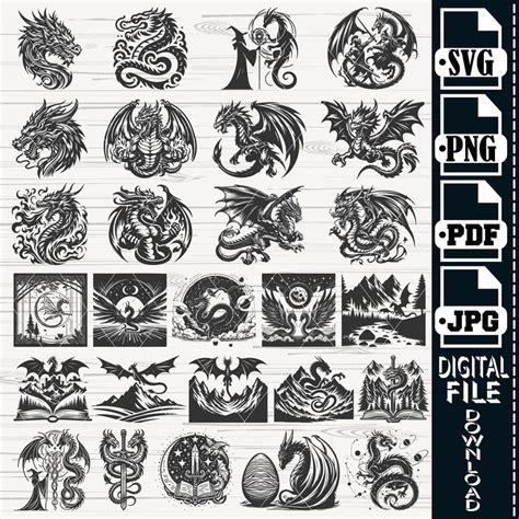 Dragon Head Svg Dragon Mascot Svg Dragon Tatto Dragon Clipart