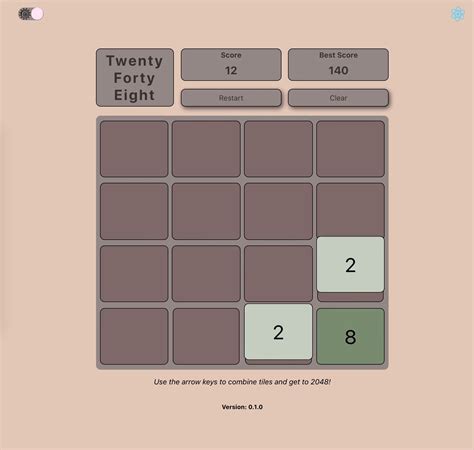 2048 Clone Made In React Rreactjs