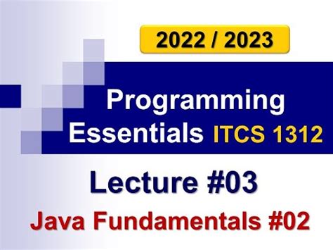 Java Programming Lecture YouTube