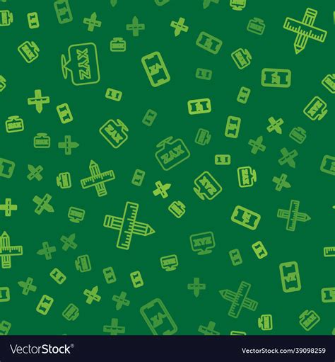 Set Line Xyz Coordinate System Crossed Ruler Vector Image