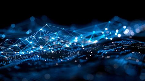 Abstract Network Data Connection Structure Stock Illustration Illustration Of Futuristic