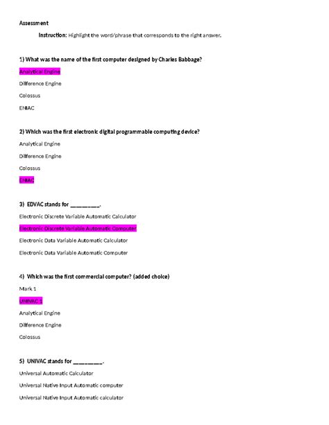 M2 Assessment Ict Ict Assesment Module 2 Assessment Instruction