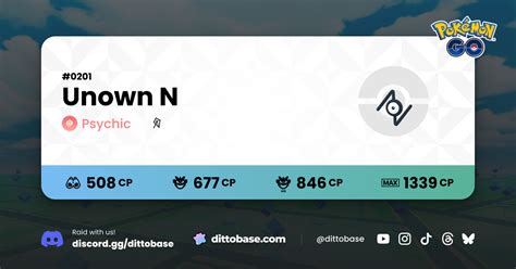 Unown N Pokémon Go Dittobase
