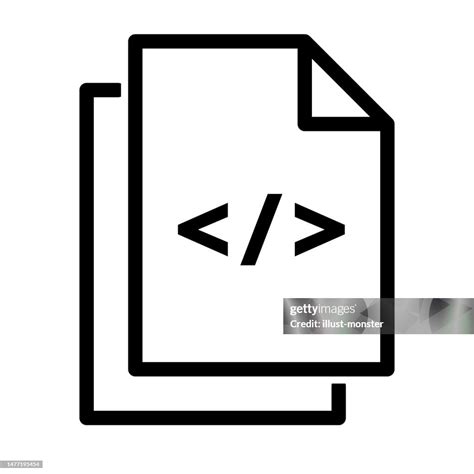 Programming Code File Icon Programming Source Code Vector High Res