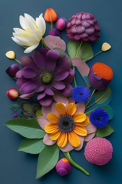 Premium Ai Image Flower Patterns Generative Ai