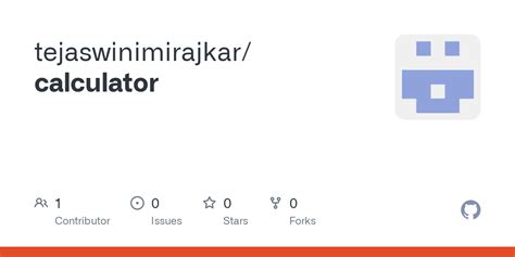 GitHub Tejaswinimirajkar Calculator