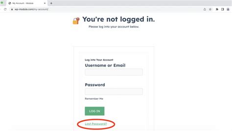 Regaining Access To Your Modula Account Resetting Your Password