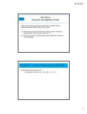 Understanding Set Theory: Disproofs and Algebraic Proofs | Course Hero