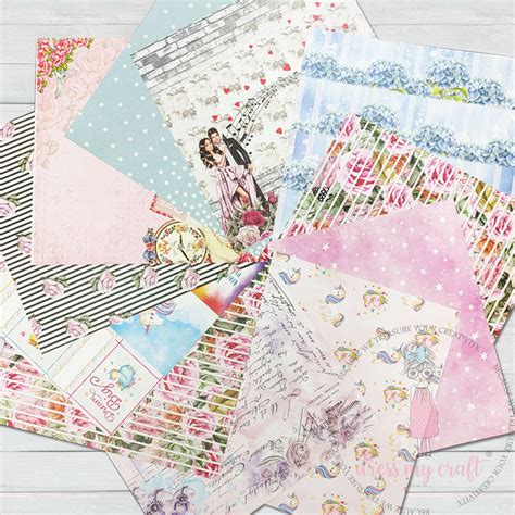 Dress My Craft Paper 12 X 12 Assorted Sheets Crafters Corner