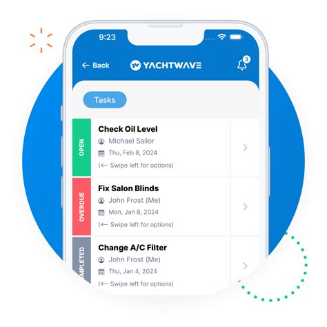 assignable boat tasks yachtwave boat yacht maintenance app